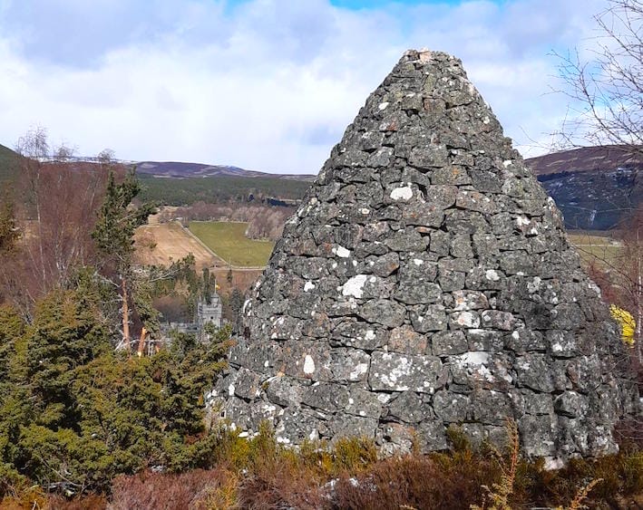 Balmoral Pyramid Walk featuring all the Cairns - with Scots2Travel